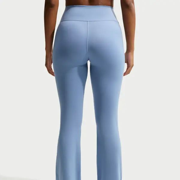 Nike One High-waisted Flared Leggings - Blue
