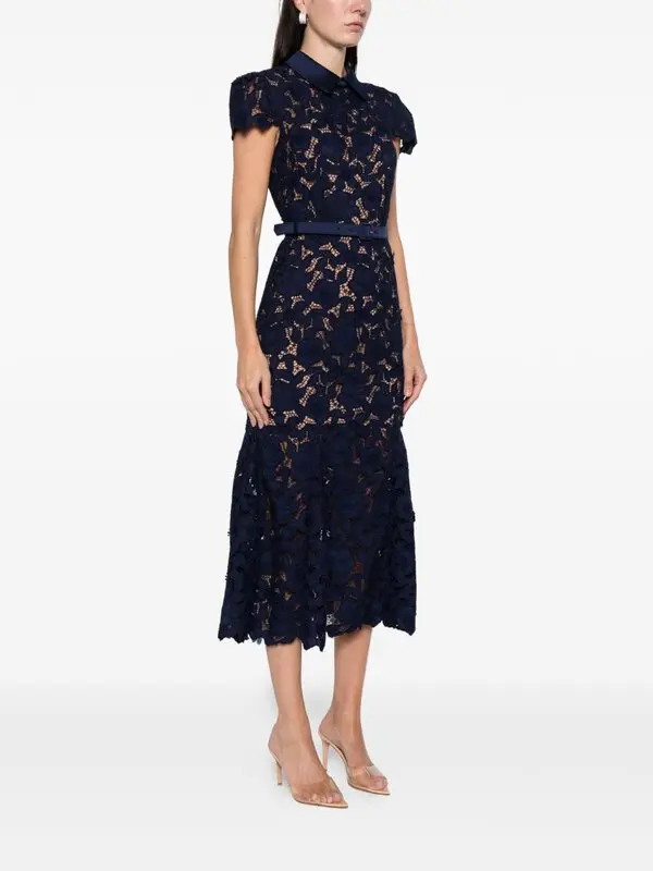 SELF-PORTRAIT Lace Midi Dress