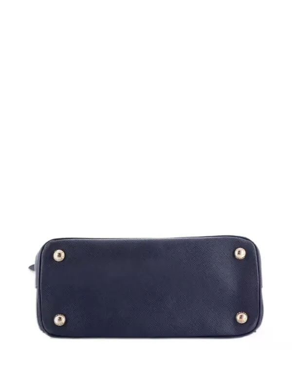 Prada Galleria Double Zip Saffiano Leather Small Tote Bag