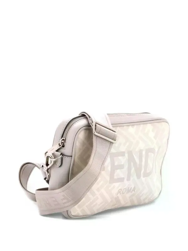 Fendi Logo Camera Case Bag Zucca Coated Canvas Medium Crossbody Bag