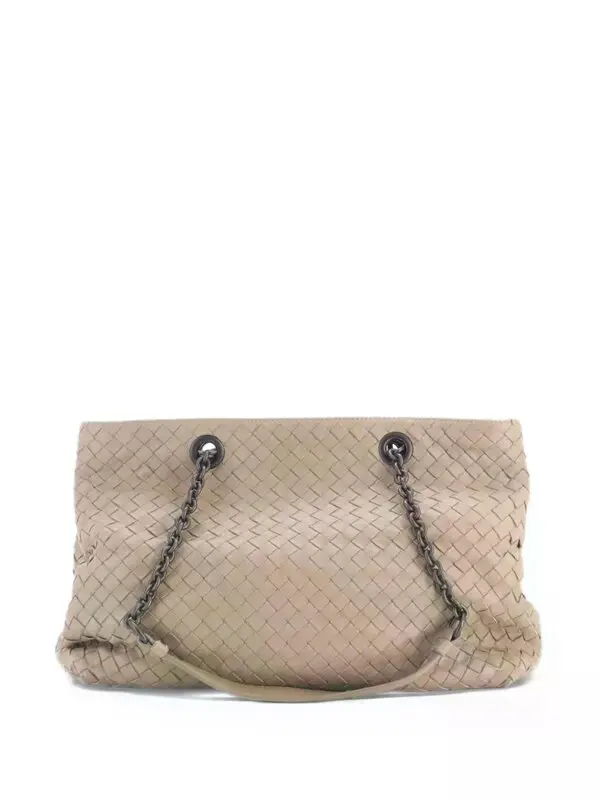 Bottega Veneta Double Chain Intrecciato Nappa Medium Tote Bag