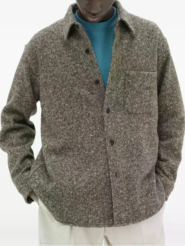 Auralee Tweed Shirt Jacket