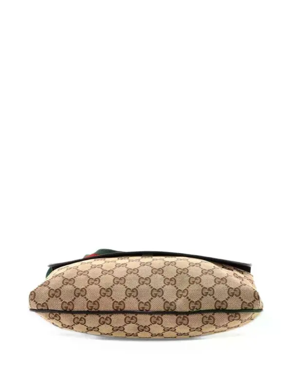 Gucci Front Pocket Messenger Bag Gg Canvas Medium Crossbody Bag