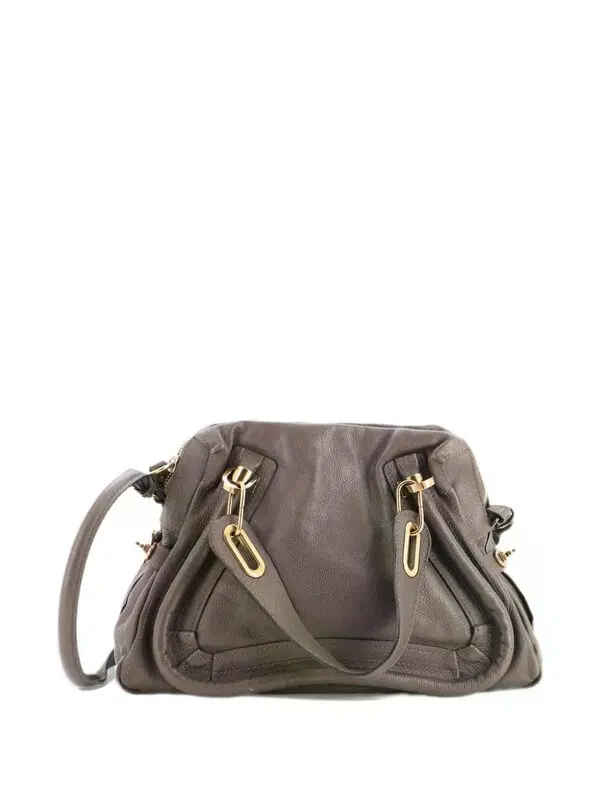Chloé Paraty Top Handle Bag Leather Medium Satchel - Brown