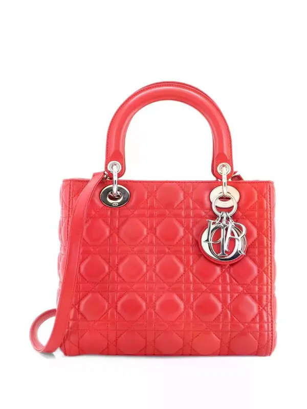 Dior Lady Bag Cannage Quilt Lambskin Medium Satchel