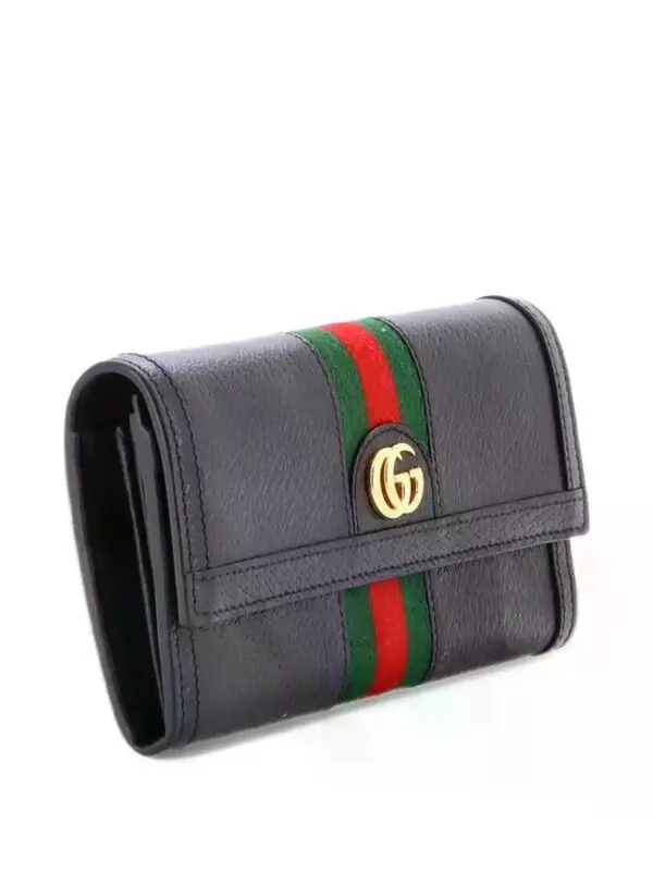 Gucci Ophidia Continental Wallet Leather Small Wallets