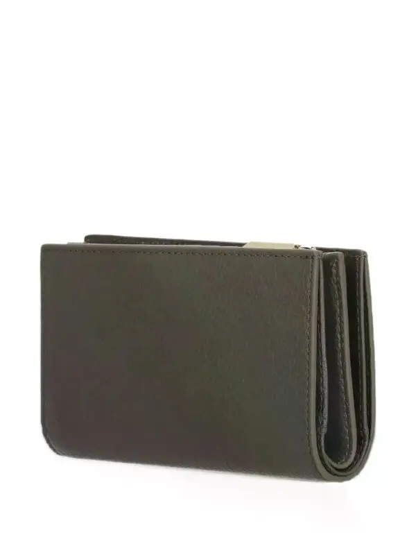 COCCINELLE Metallic Grained Leather Wallet