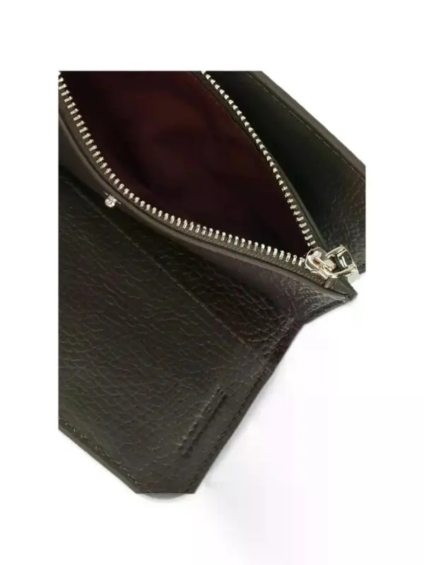 COCCINELLE Metallic Grained Leather Wallet