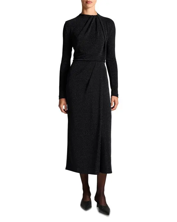 Vince Metallic Draped Skirt