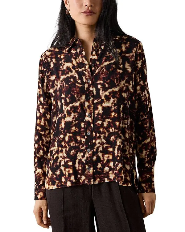Whistles High Low Long Sleeve Shirt