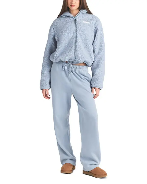 SKIMS Boxy Zip Up Jacket - Fog