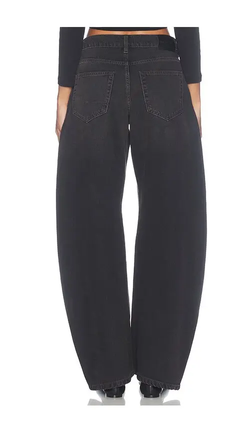 Free People X We The Free Golden Hour Low Rise Trouser In Black