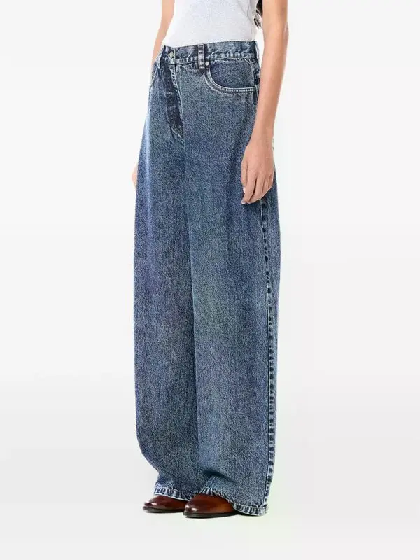 DHRUV KAPOOR Acid-wash Wide-leg Jeans