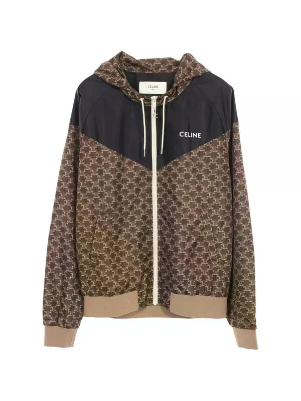 Celine 2010s Triomphe Monogram Parka