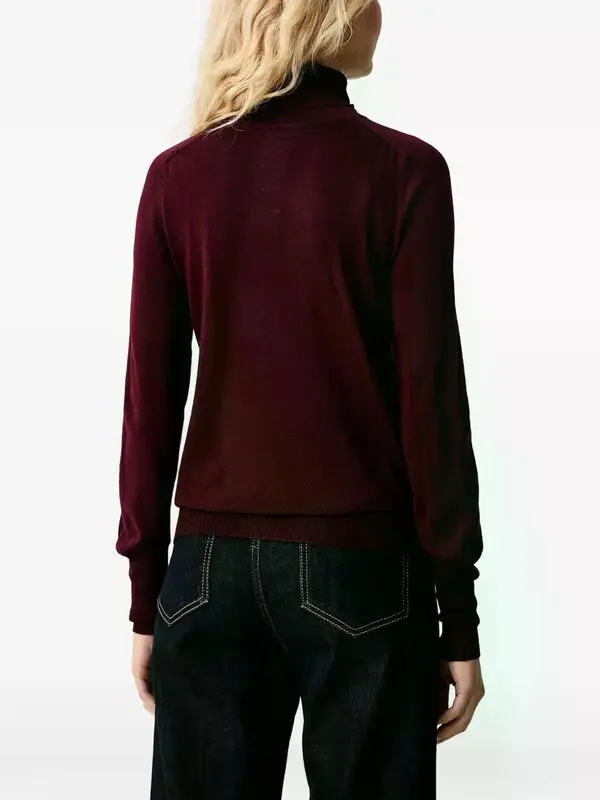 Luisa Spagnoli Manos Ribbed-knit Roll-neck Sweater