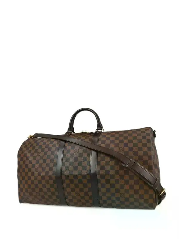 LOUIS VUITTON 55 Keepall Bandouliere Damier Duffle Bag