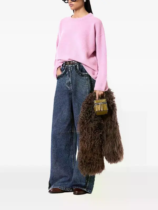 DHRUV KAPOOR Bead-embellished Barrel-leg Jeans