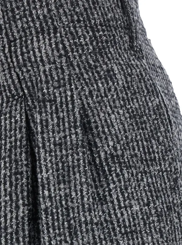 Emporio Armani Patterned Pleated Trousers