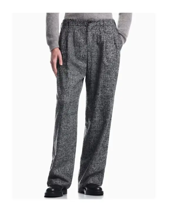 Emporio Armani Patterned Pleated Trousers