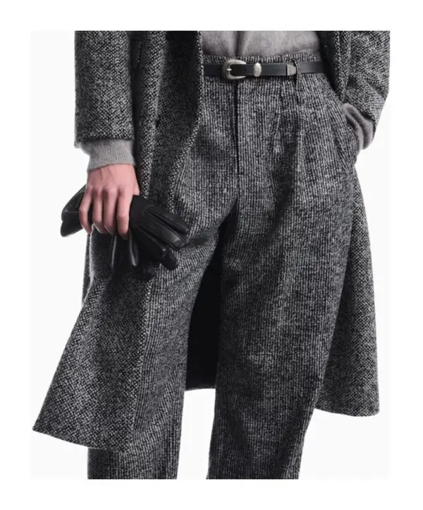 Emporio Armani Patterned Pleated Trousers