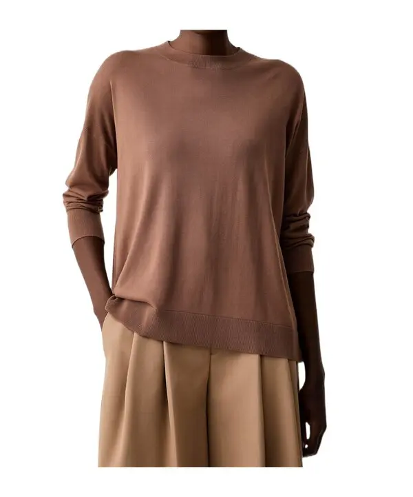 Marella Ribbed-knit Crew-neck Sweater