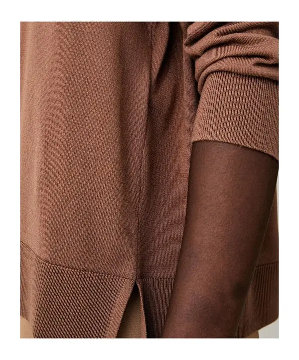 Marella Ribbed-knit Crew-neck Sweater