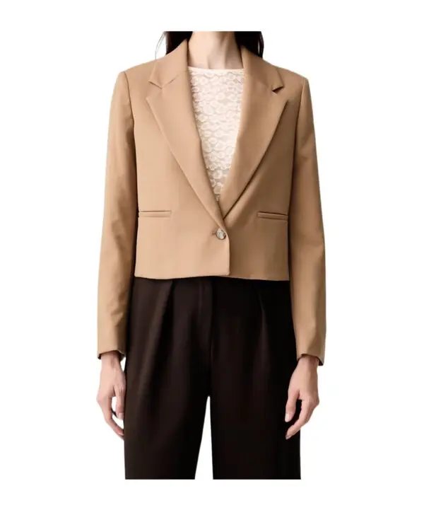 Marella Single-button Blazer With A Lapel Collar