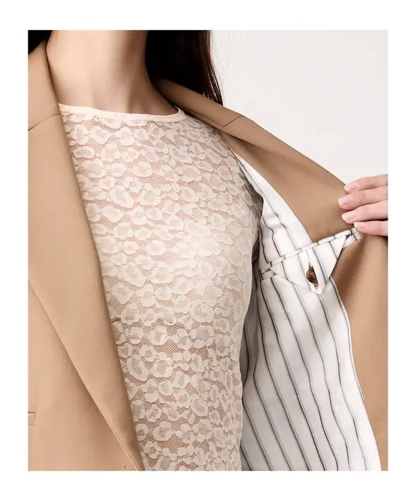Marella Single-button Blazer With A Lapel Collar