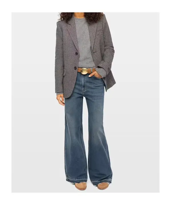 Zadig&Voltaire Single-breasted Plaid Blazer