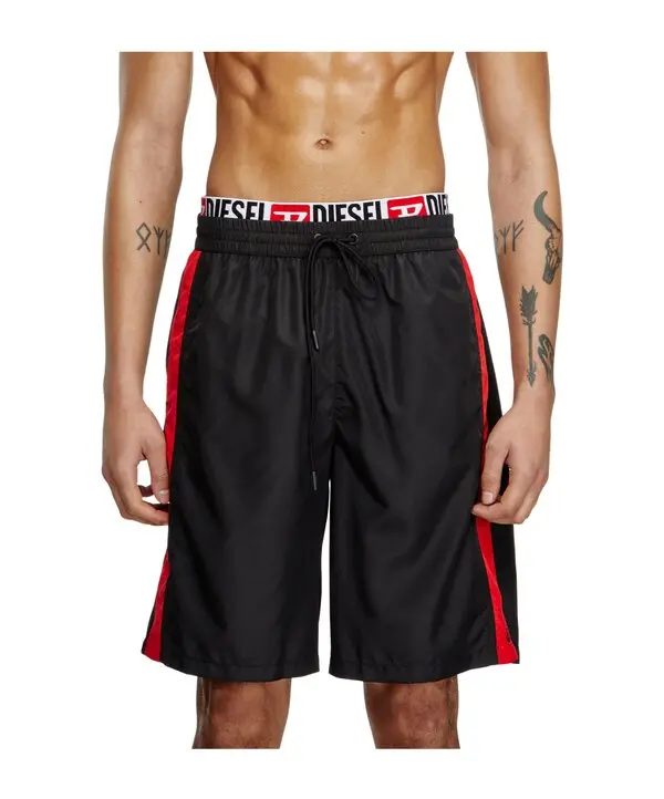 DIESEL® Board Shorts With Hybrid Waist