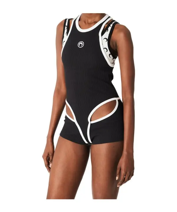 MARINE SERRE Layered Bodysuit