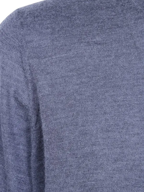 Brunello Cucinelli Long-sleeved Knit Top - Blue