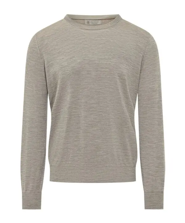 Brunello Cucinelli Crew-neck Knitted Sweater - Gray