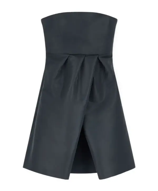 Emporio Armani Draped Strapless Dress