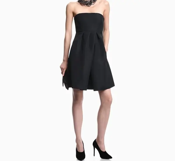 Emporio Armani Draped Strapless Dress