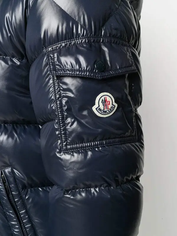 Moncler Logo Hooded Down Jacket