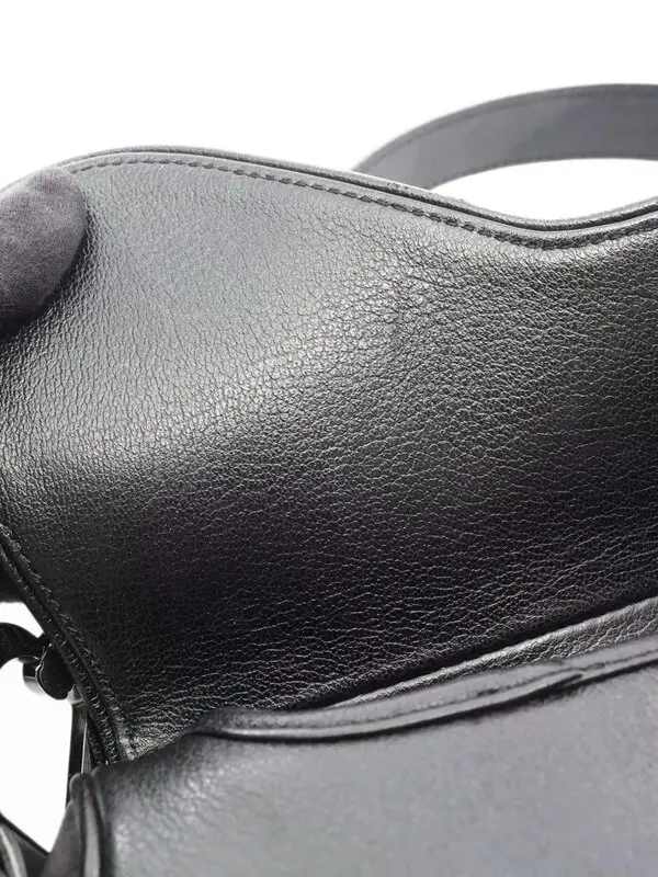 Dior 2010s Saddle Leather Handbag - Black