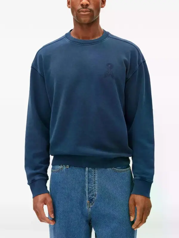 ARMEDANGELS Garment-dyed Logo-embroidered Sweater