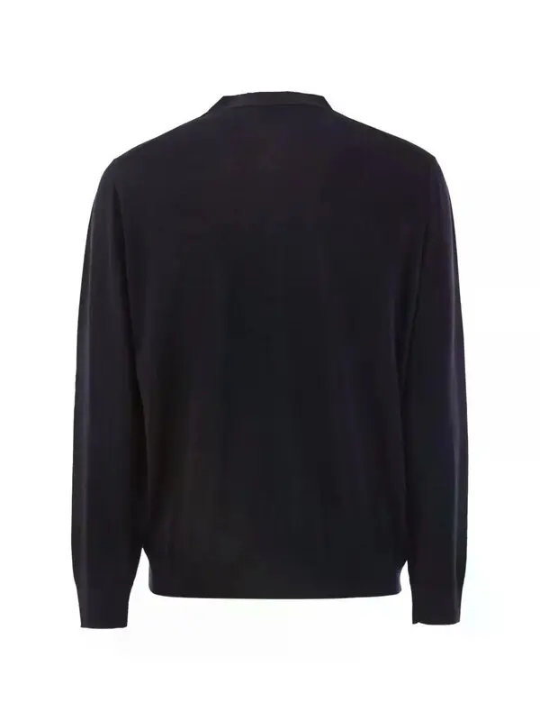 Alpha Studio V-neck Merino Wool Cardigan
