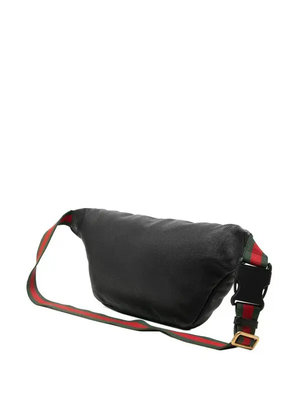Gucci 2016-2026 Grained Calfskin Web Logo Belt Bag