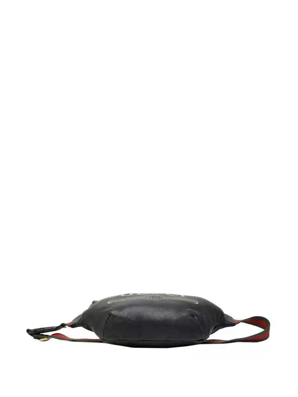 Gucci 2016-2026 Grained Calfskin Web Logo Belt Bag