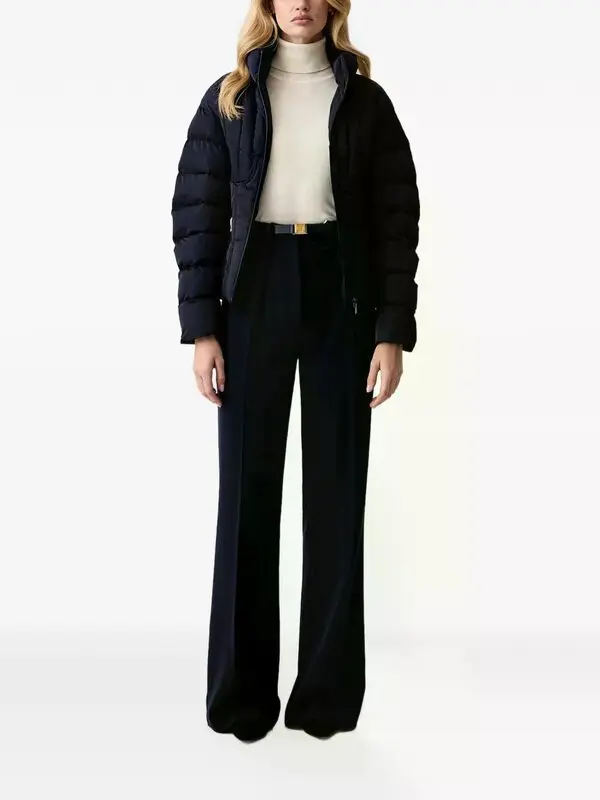 Elisabetta Franchi Quilted Corset-style Down Jacket
