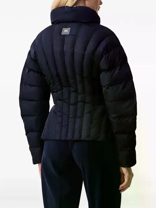 Elisabetta Franchi Quilted Corset-style Down Jacket