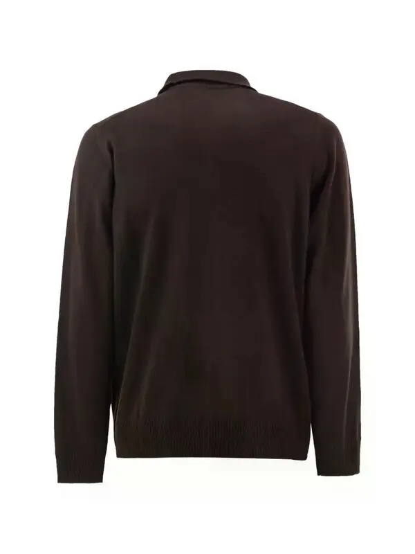 Alpha Studio Merino Wool Zip-up Cardigan