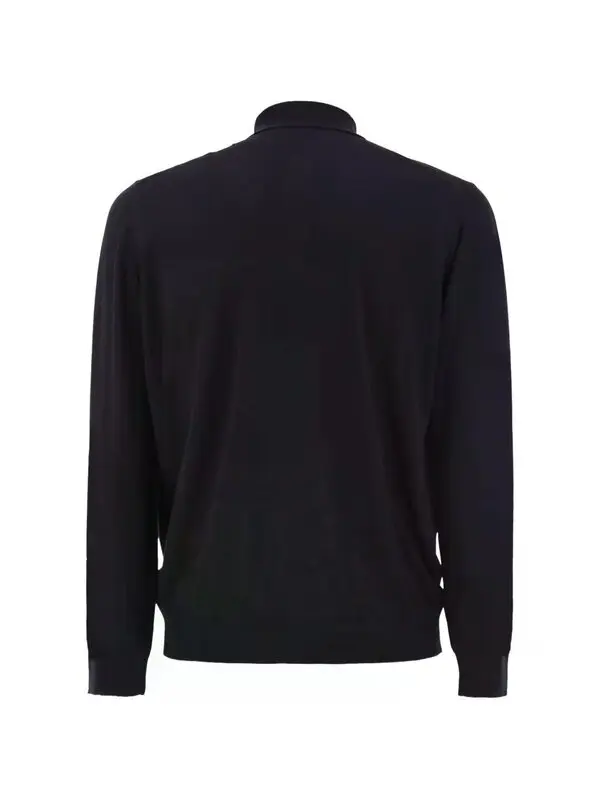 Alpha Studio Merino Wool Knitted Polo Shirt
