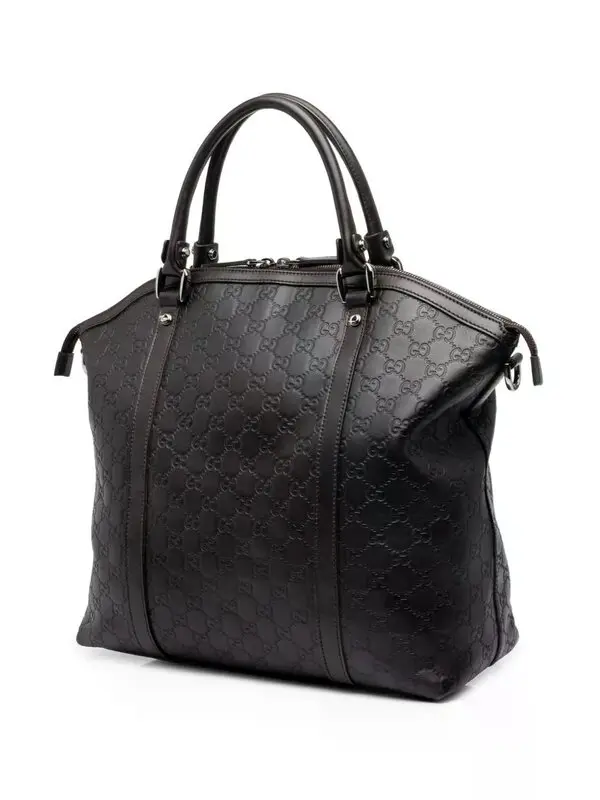Gucci 2000-2015 Large Microguccissima Gg Charm Dome Satchel