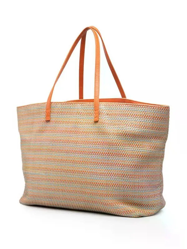 Fendi 20th Century Medium Raffia Roll Tote Bag
