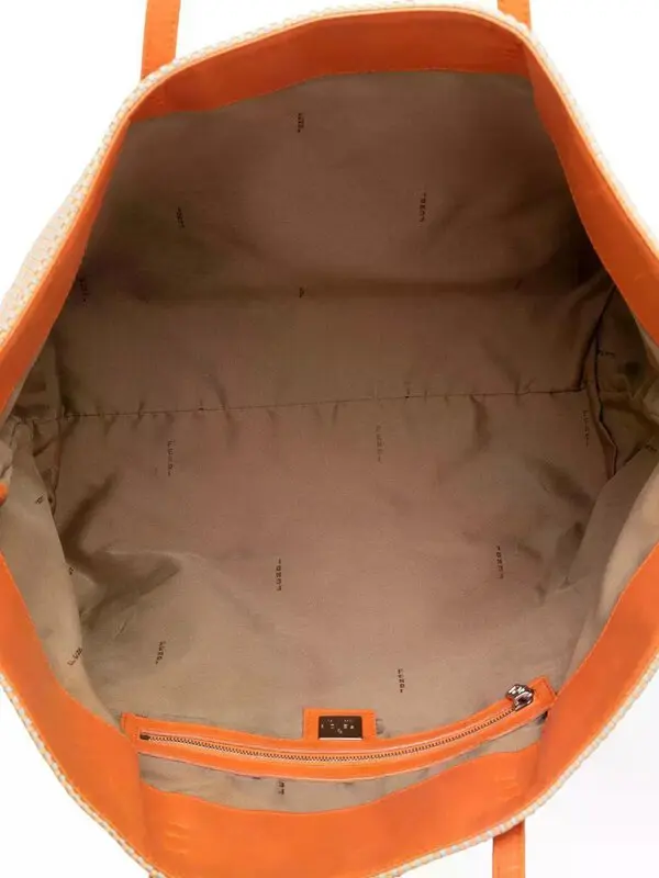 Fendi 20th Century Medium Raffia Roll Tote Bag