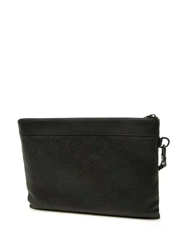 LOUIS VUITTON 2021-2026 Monogram Shadow Pochette To Go Clutch Bag