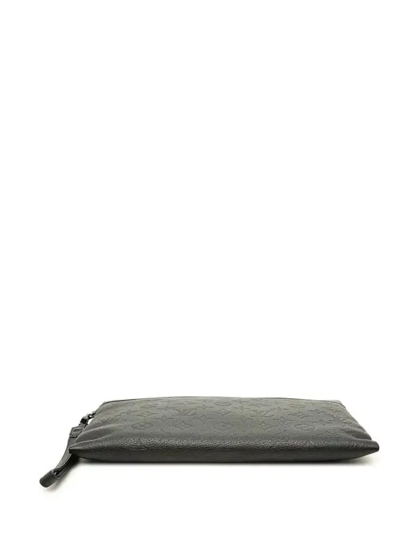 LOUIS VUITTON 2021-2026 Monogram Shadow Pochette To Go Clutch Bag